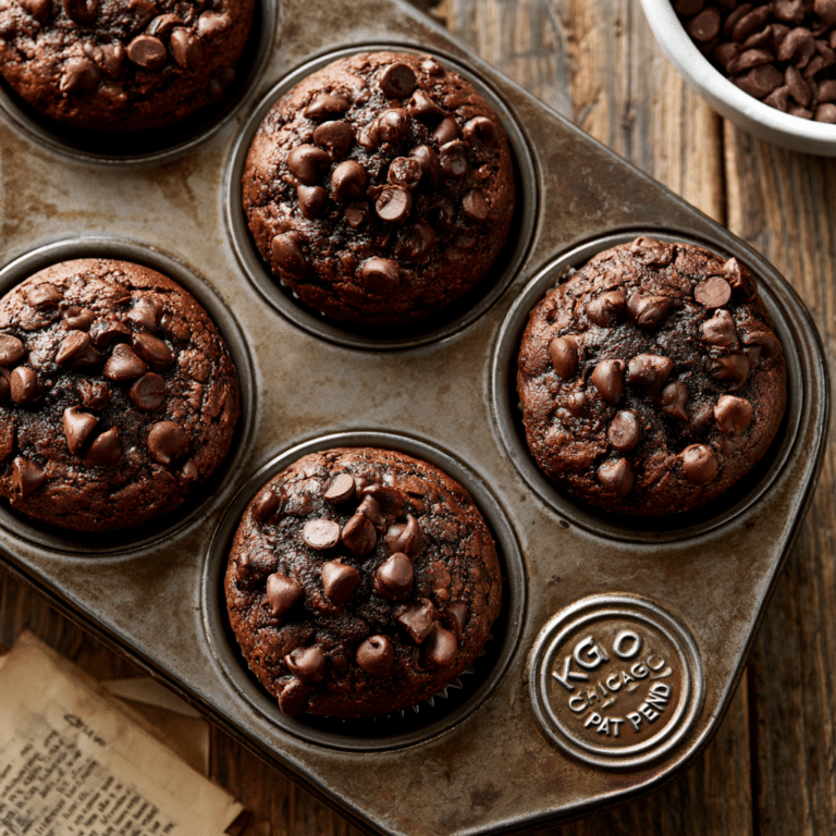 Chocolate Zucchini Muffins: Moist Double Chocolate Treat You’ll Love